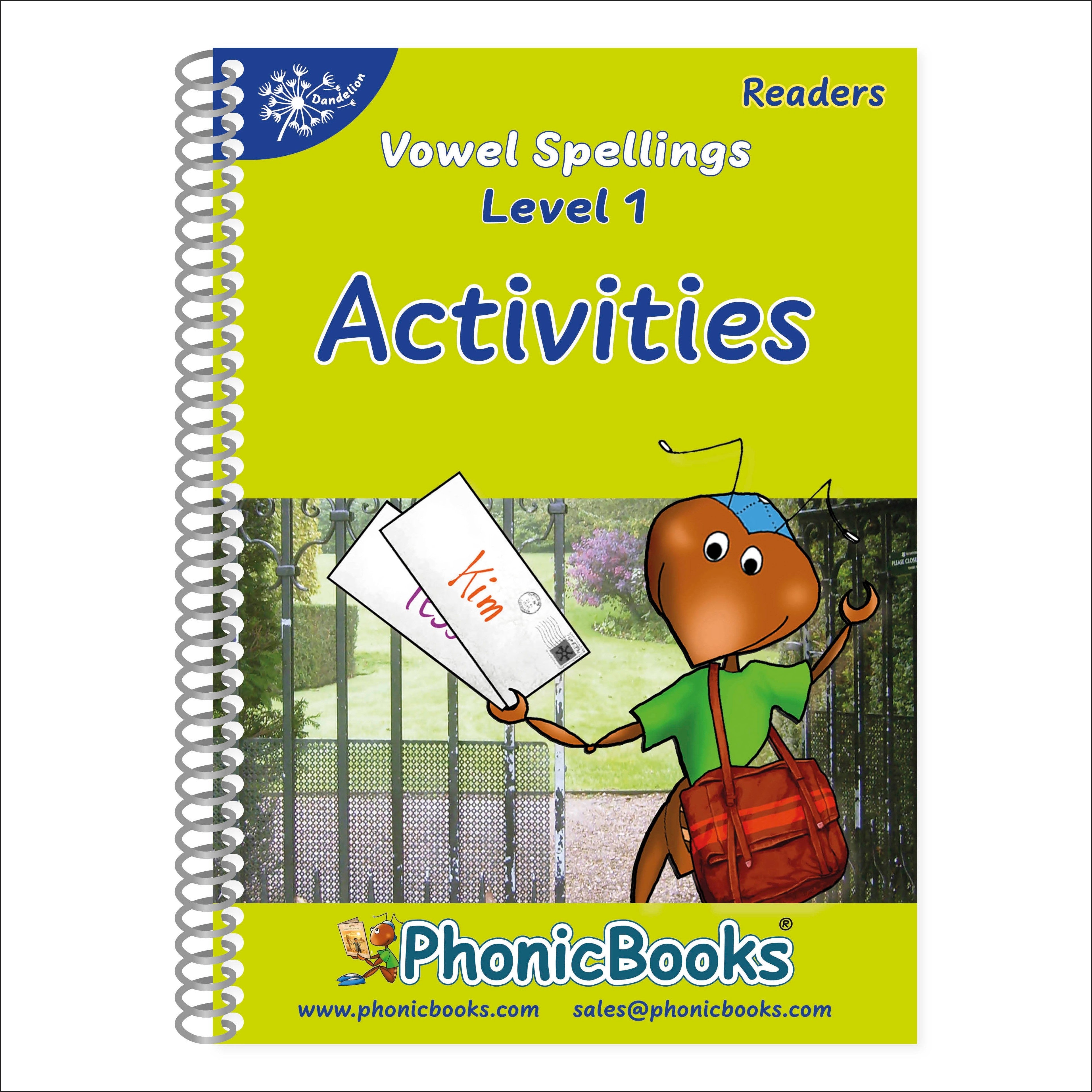 Phonic Books Dandelion Readers, Vowel Spellings, Level 1 Activity Book ...