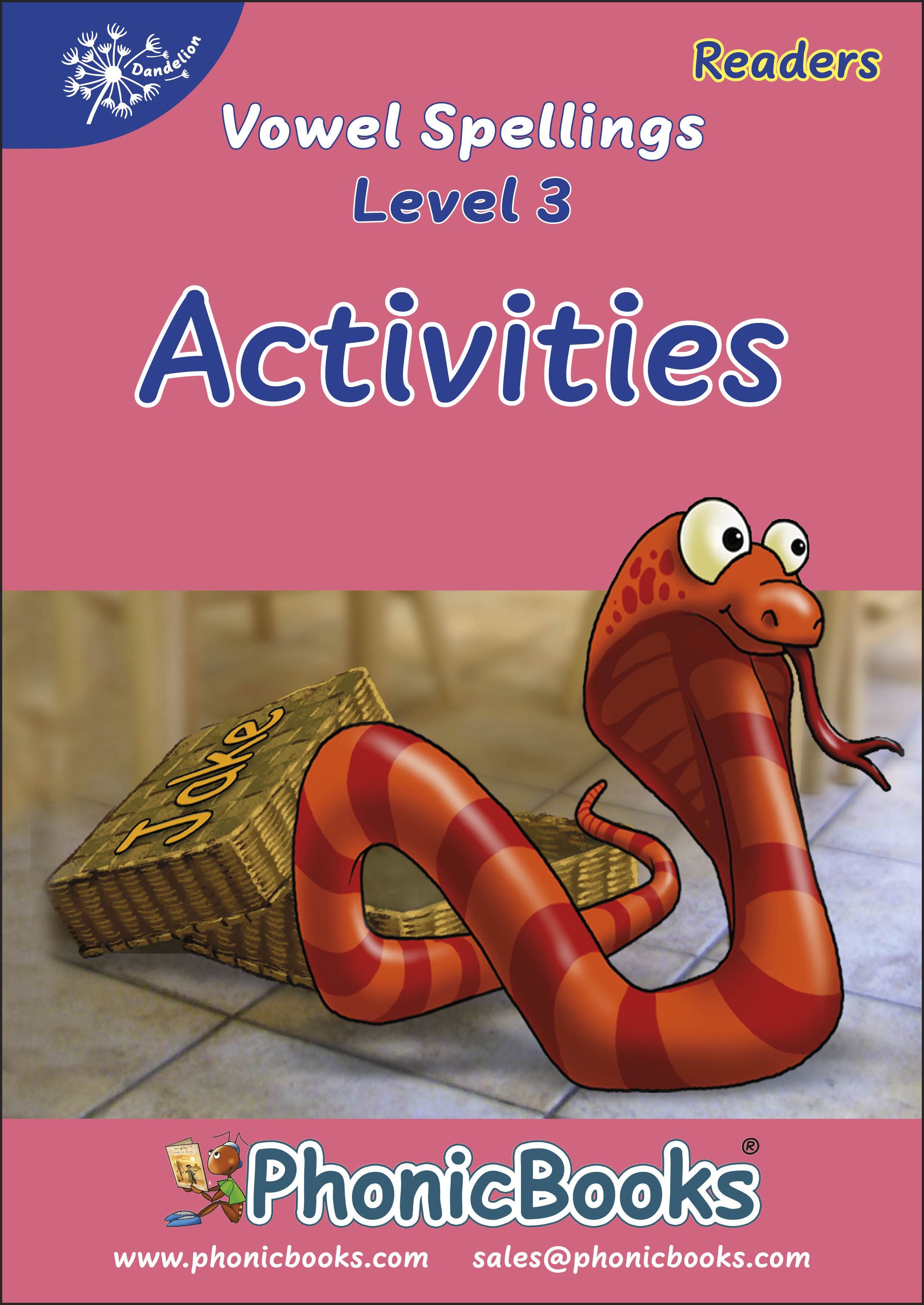 Phonic Books | Dandelion Readers, Vowel Spellings, Level 3 Activity ...