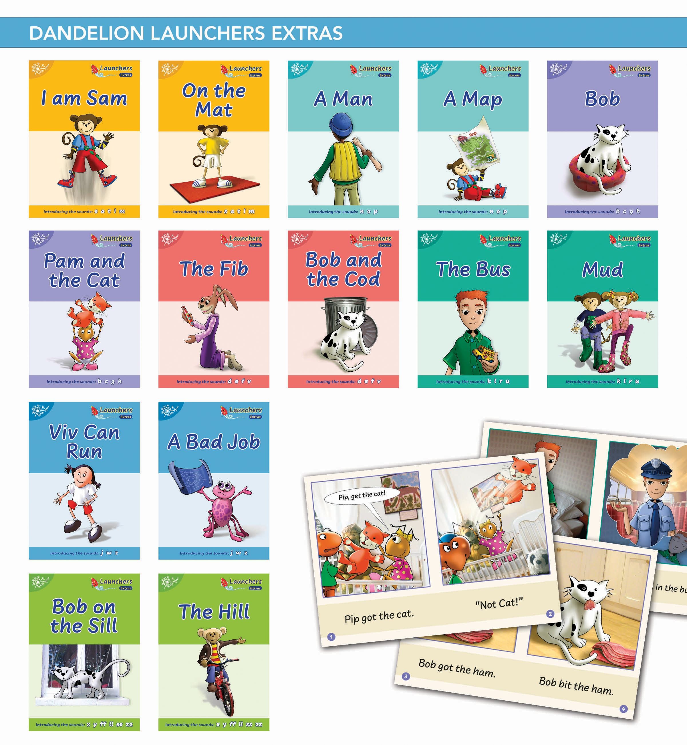 Phonic Books Dandelion Launchers Extras, Stages 1-7 | Decodable Books ...
