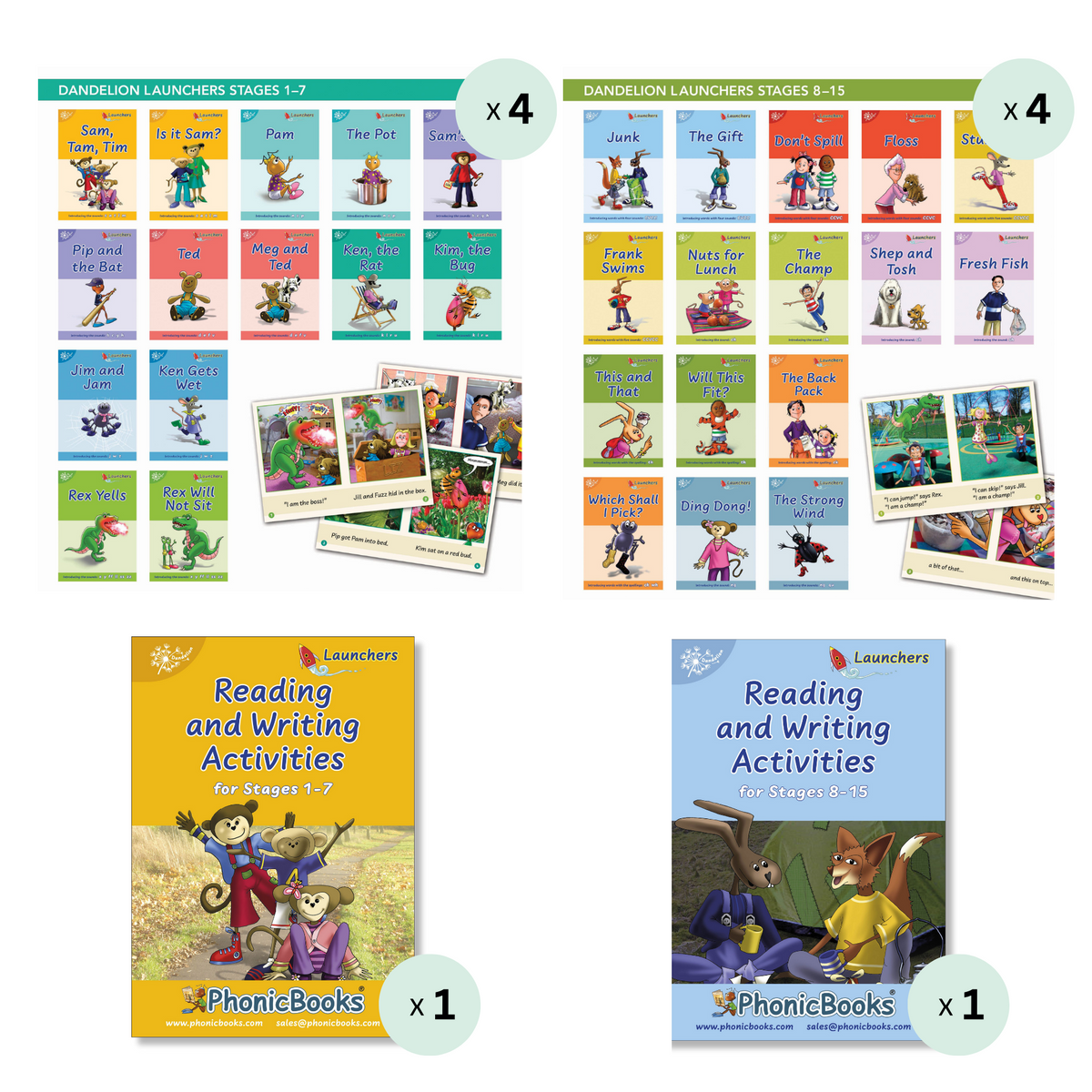 Phonic Books Dandelion Launchers, Classroom Kit | Decodable Books and ...