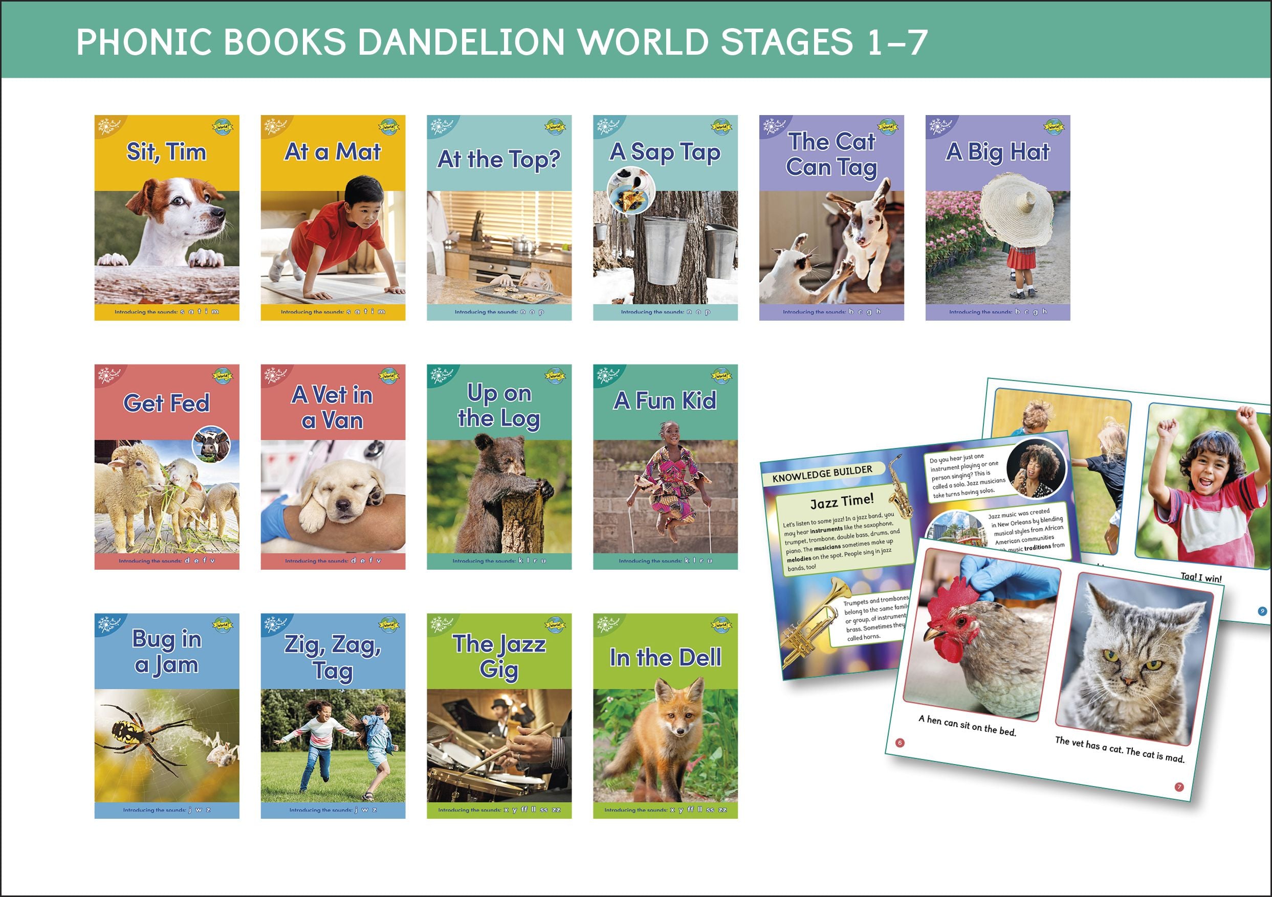 Phonic Books Dandelion World Stages 1-7 Decodable Books for Beginner ...