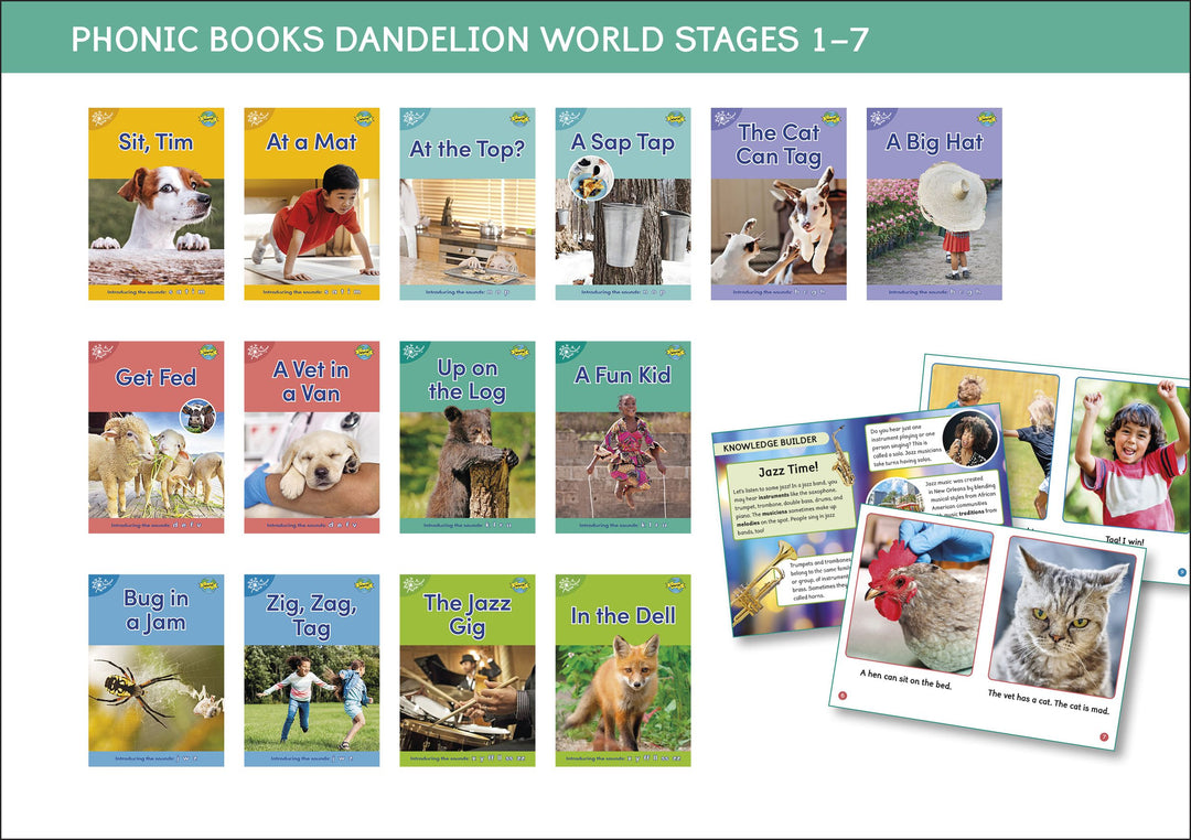 Phonic Books Dandelion World Stages 1-7 Decodable Books for Beginner ...